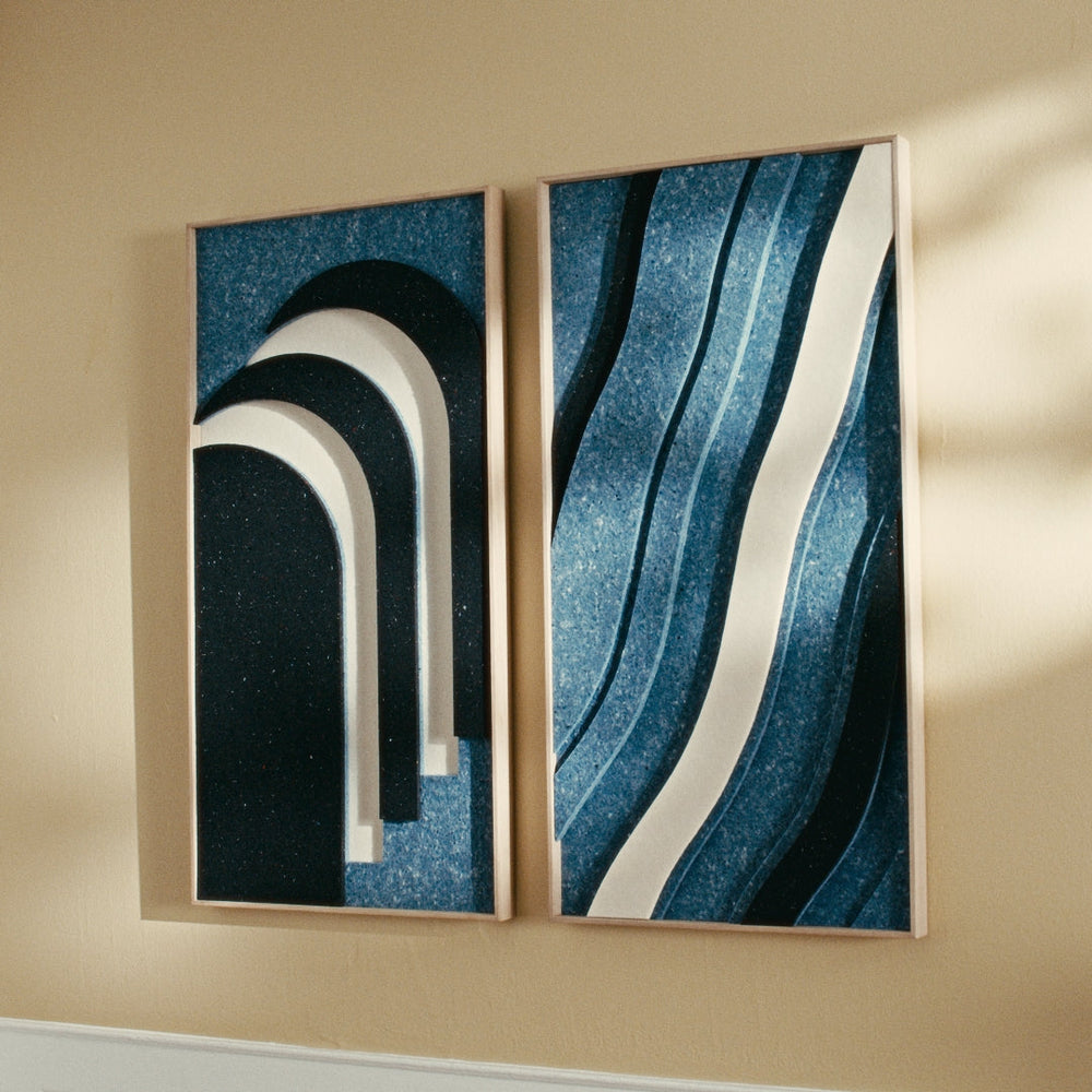 Wave Tile Set | Decorative Acoustic Tiles - New Modern Art